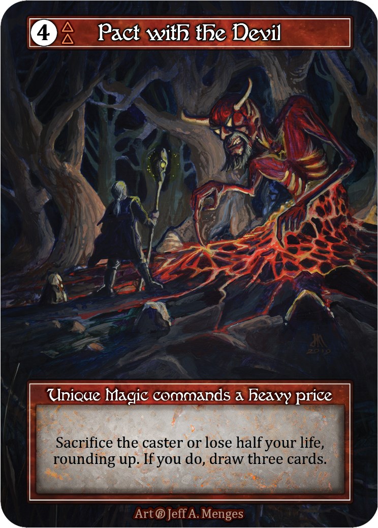 Pact with the Devil (Foil) - Beta - Sorcery: Contested Realm