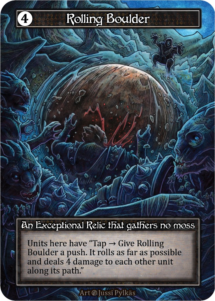 Rolling Boulder (Foil) - Beta - Sorcery: Contested Realm