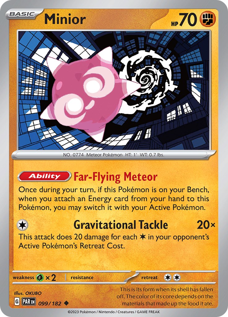 Minior - 099/182 - SV04: Paradox Rift - Pokemon