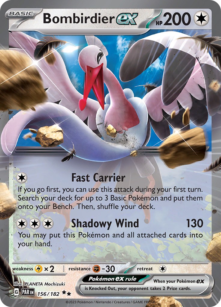 Bombirdier ex - SV04: Paradox Rift - Pokemon