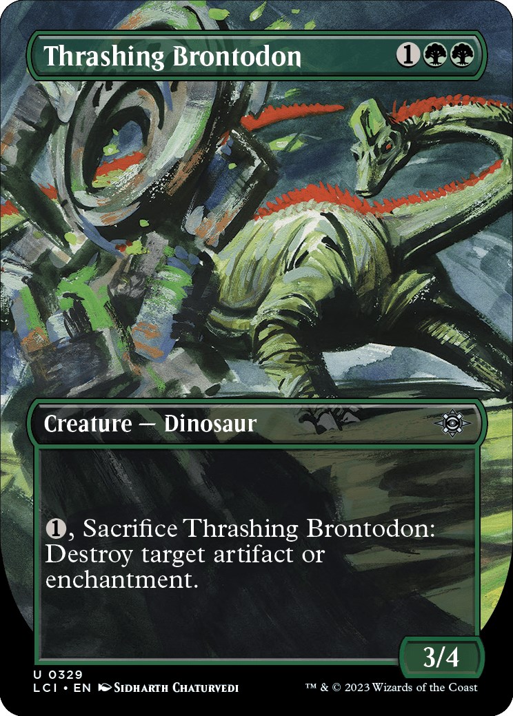 Thrashing Brontodon (Borderless) - The Lost Caverns of Ixalan - Magic ...