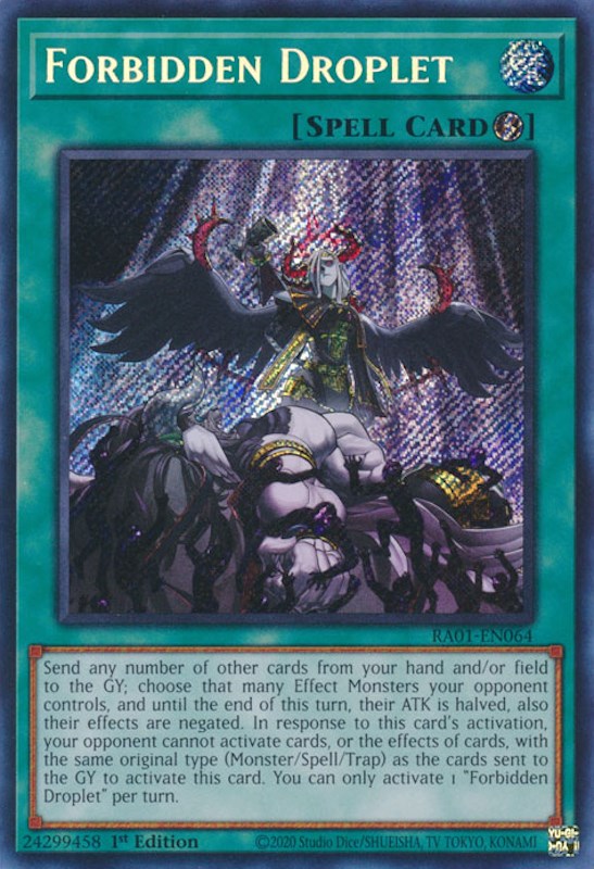 Forbidden Droplet (Secret Rare) - 25th Anniversary Rarity Collection ...