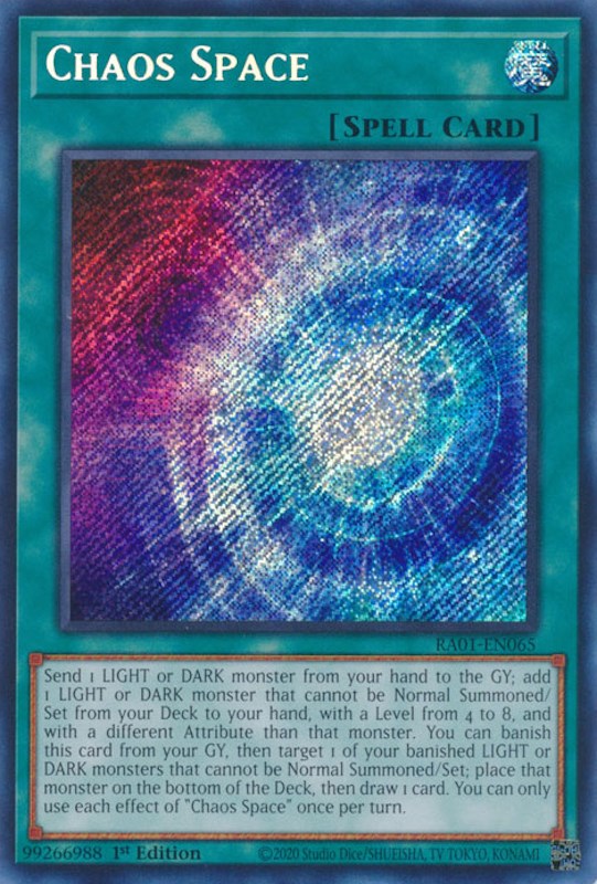 Chaos Space (Secret Rare) - 25th Anniversary Rarity Collection - YuGiOh