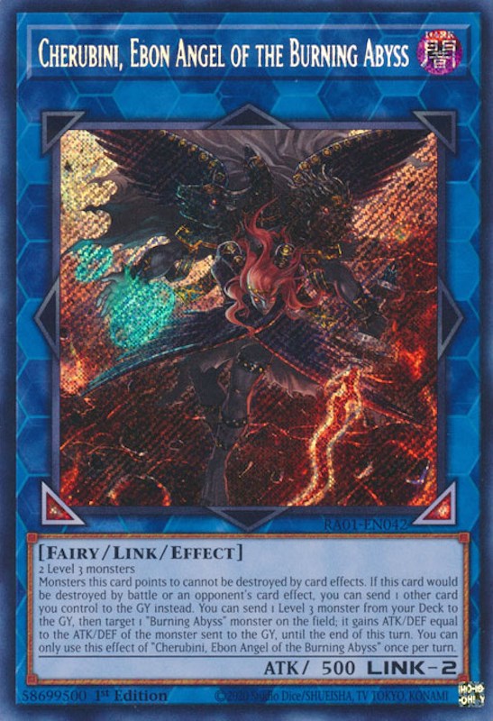 Cherubini, Ebon Angel of the Burning Abyss (Secret Rare) - 25th ...