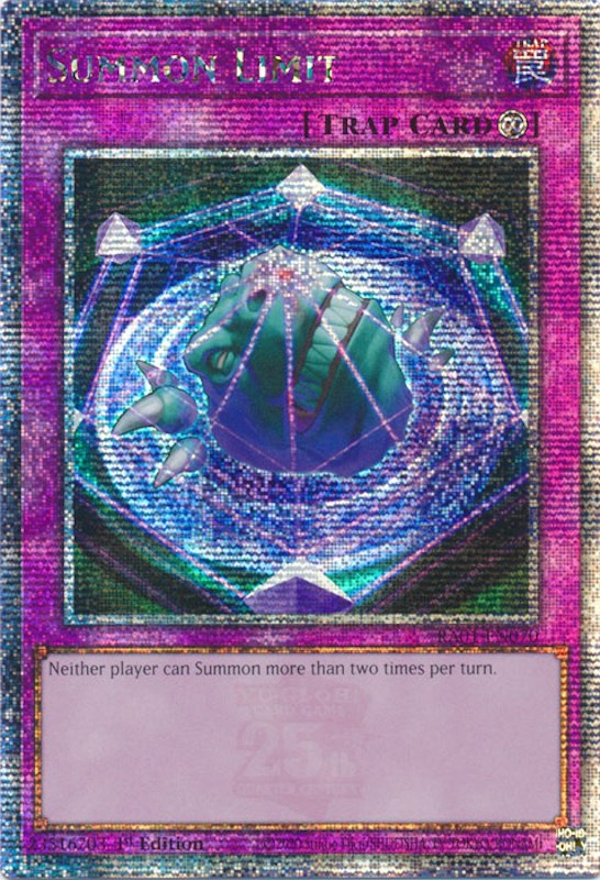 Summon Limit (Quarter Century Secret Rare) - 25th Anniversary Rarity ...