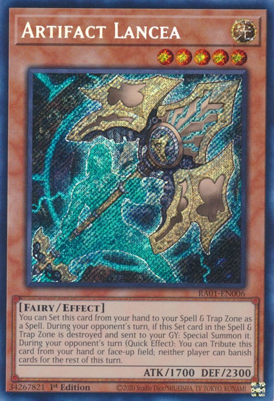 Artifact Lancea (Secret Rare) - 25th Anniversary Rarity Collection - YuGiOh