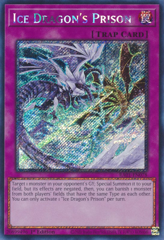 Ice Dragon's Prison (Platinum Secret Rare) - 25th Anniversary Rarity ...