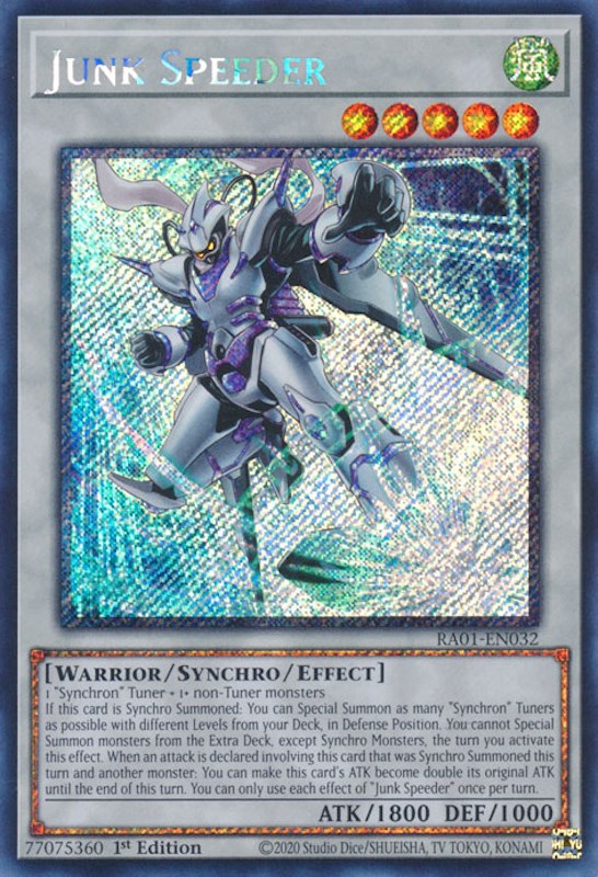 Junk Speeder (Platinum Secret Rare) - 25th Anniversary Rarity Collection - YuGiOh