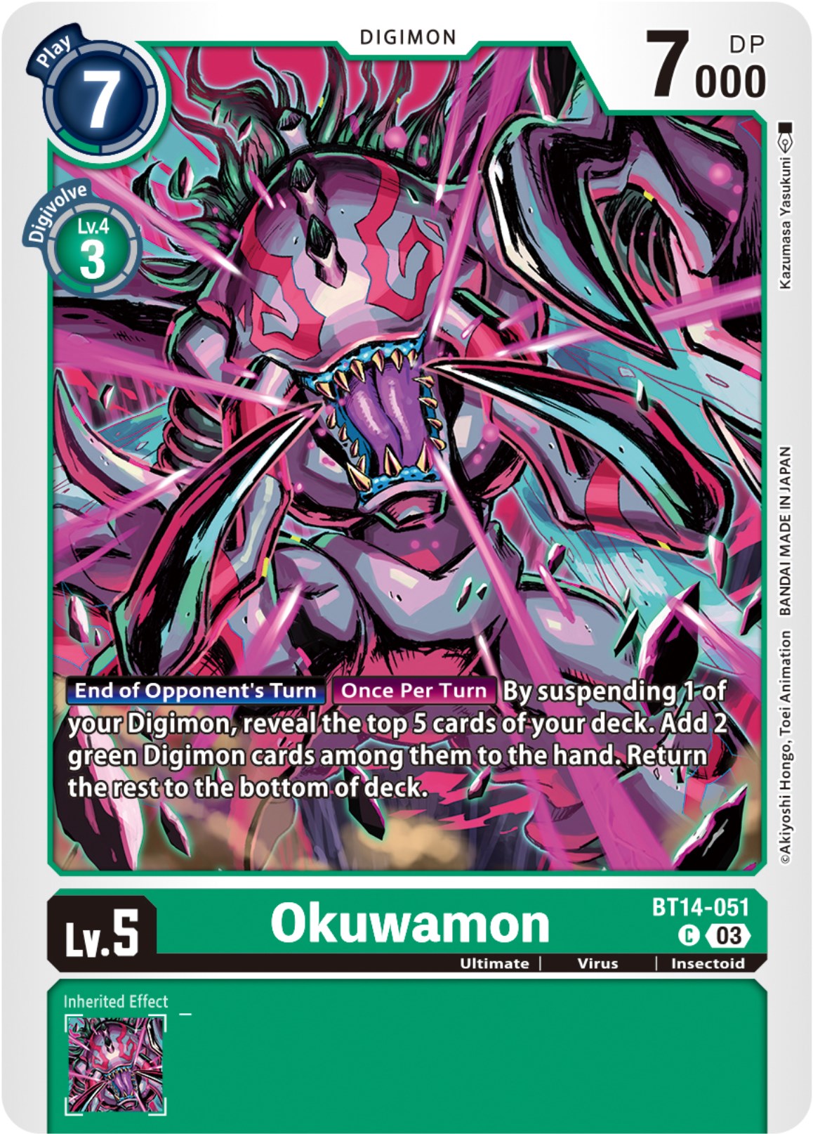 Okuwamon - Blast Ace - Digimon Card Game