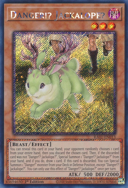 Danger!? Jackalope? (Platinum Secret Rare) - 25th Anniversary Rarity Collection - YuGiOh