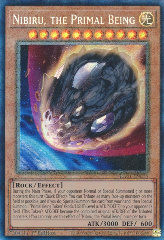Nibiru, the Primal Being (PCR) - 25th Anniversary Rarity Collection - YuGiOh
