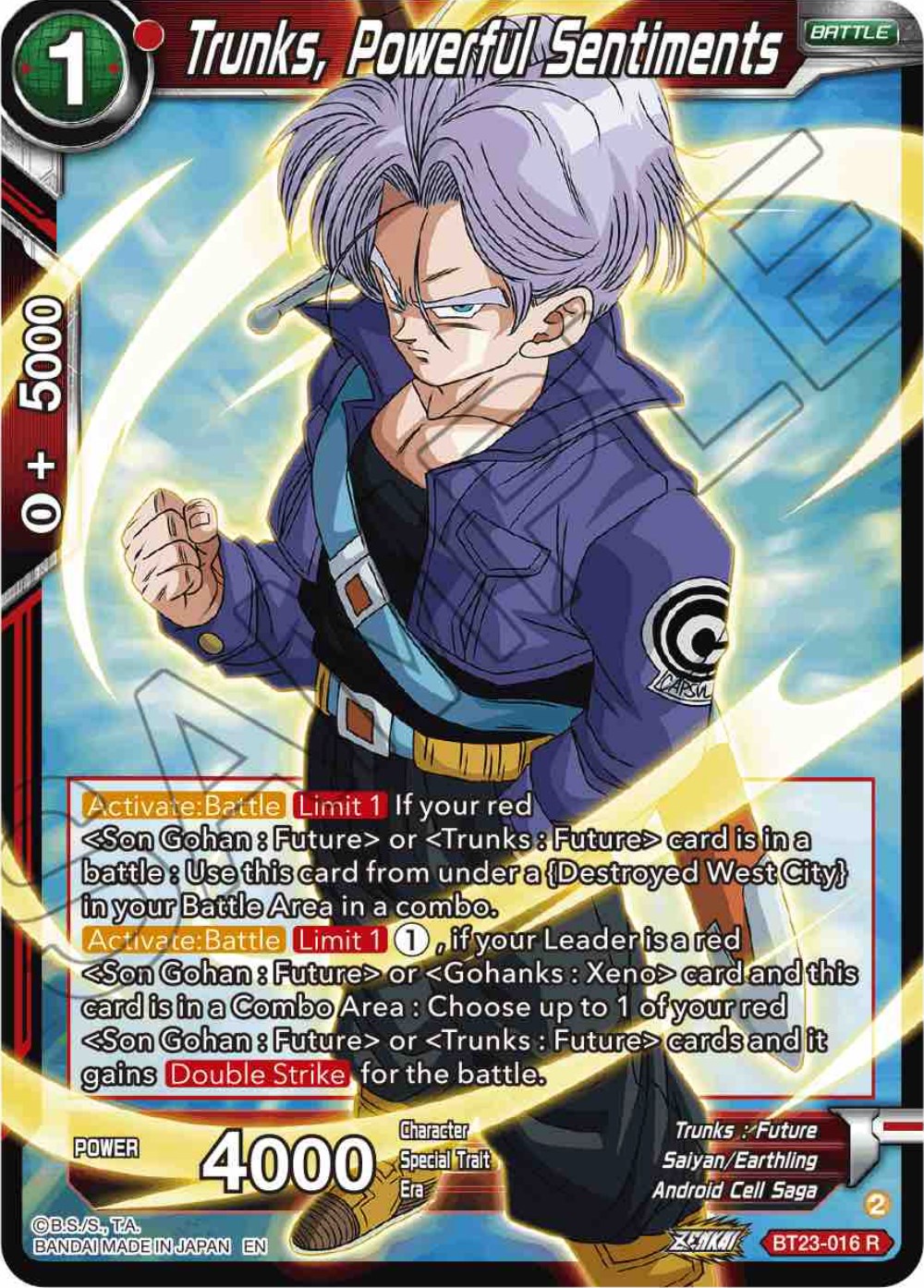 Trunks, Powerful Sentiments - Perfect Combination - Dragon Ball Super ...