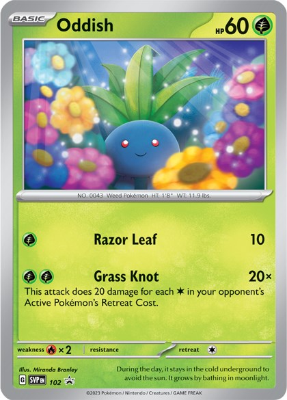 Oddish - 102 - SV: Scarlet & Violet Promo Cards - Pokemon