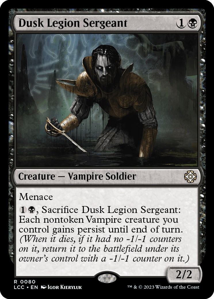 Dusk Legion Sergeant - Commander: The Lost Caverns of Ixalan - Magic ...