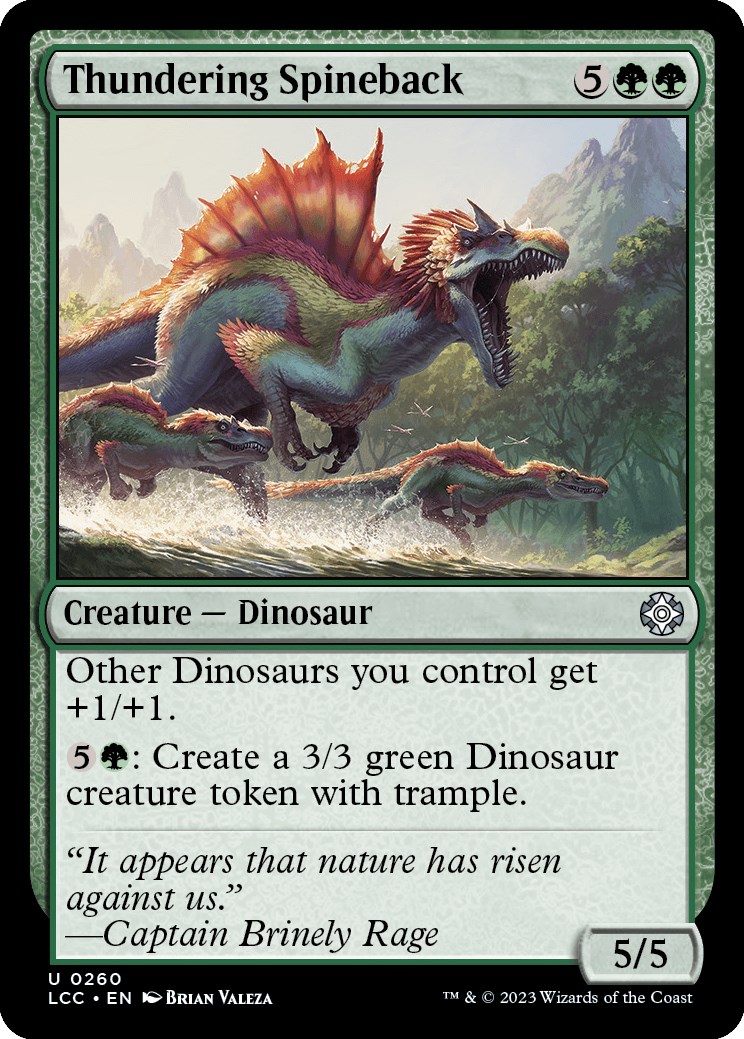 Thundering Spineback - Commander: The Lost Caverns of Ixalan - Magic ...