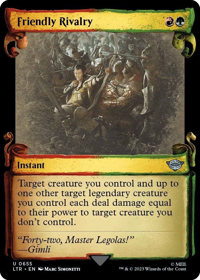 Friendly Rivalry (Showcase Scrolls) - Universes Beyond: The Lord of the ...