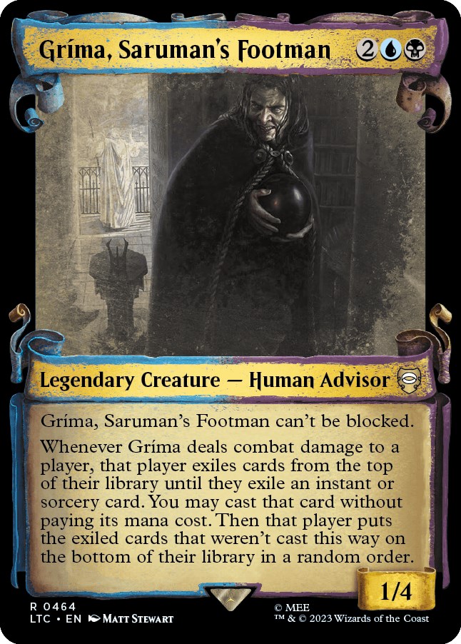 Grima, Saruman's Footman (Showcase Scrolls) - Commander: The Lord of ...