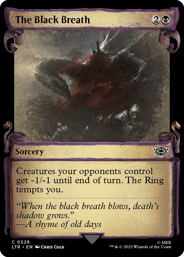 The Black Breath (Showcase Scrolls) - Universes Beyond: The Lord of the ...