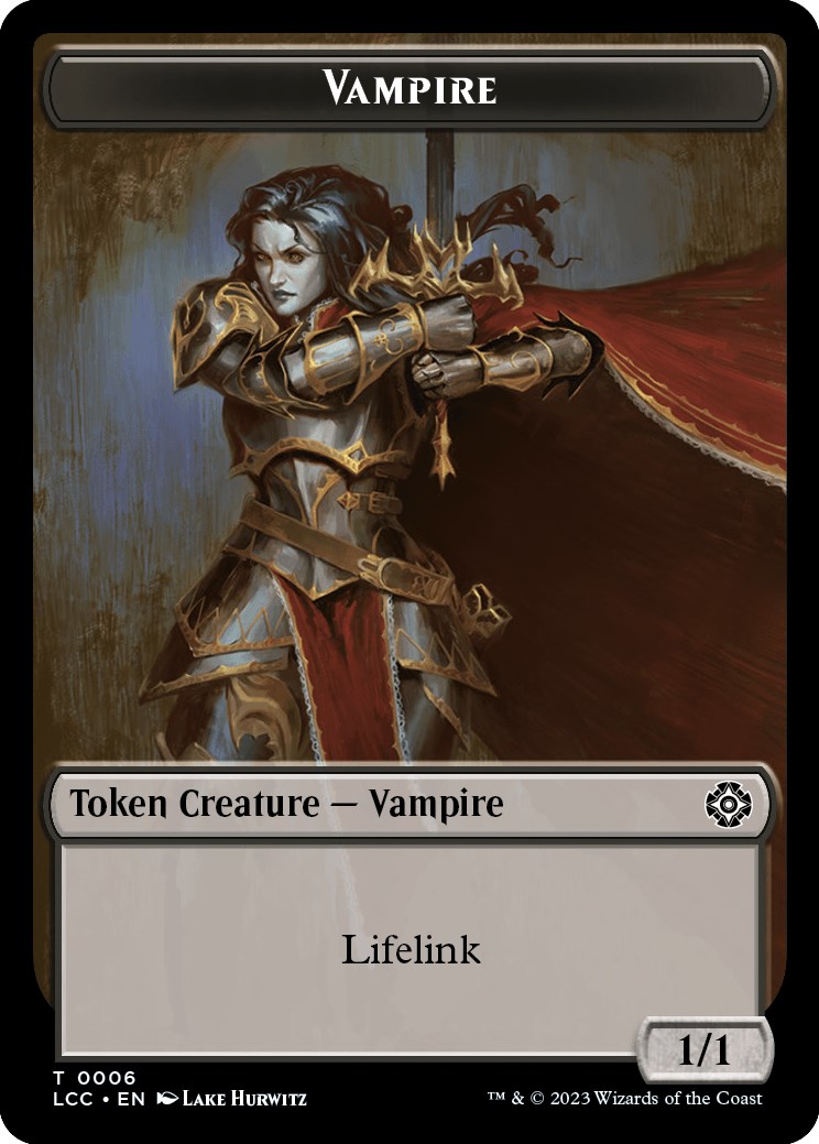 Vampire (0006) // Vampire Demon Double-Sided Token - Commander: The Lost Caverns of Ixalan ...
