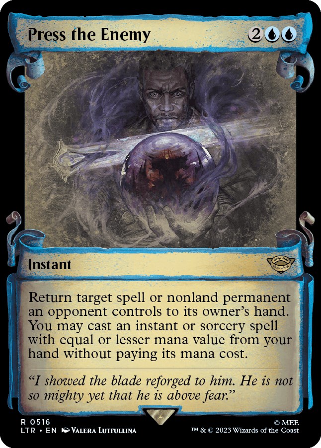 Press the Enemy (Showcase Scrolls) - Universes Beyond: The Lord of the ...