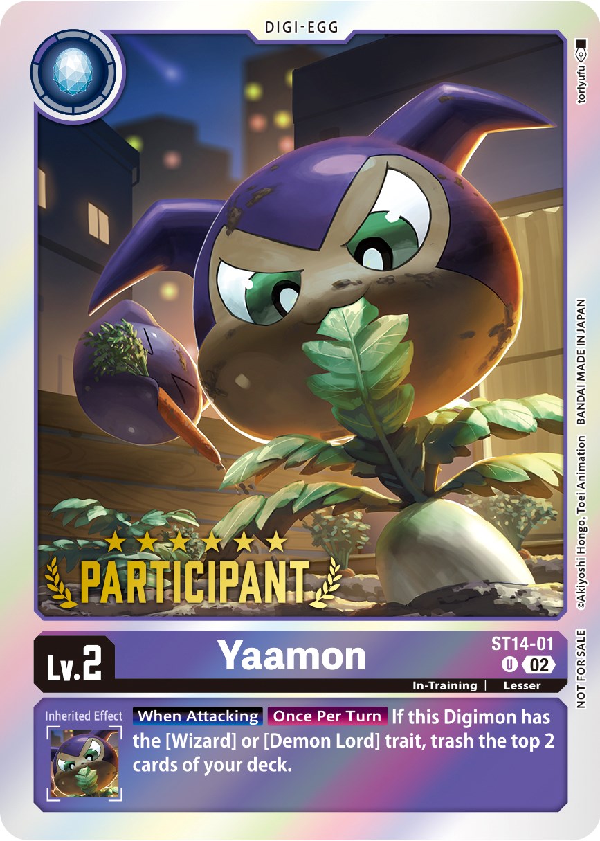 Yaamon (Digimon 3-On-3 November 2023 Participation) - Starter Deck 14 ...