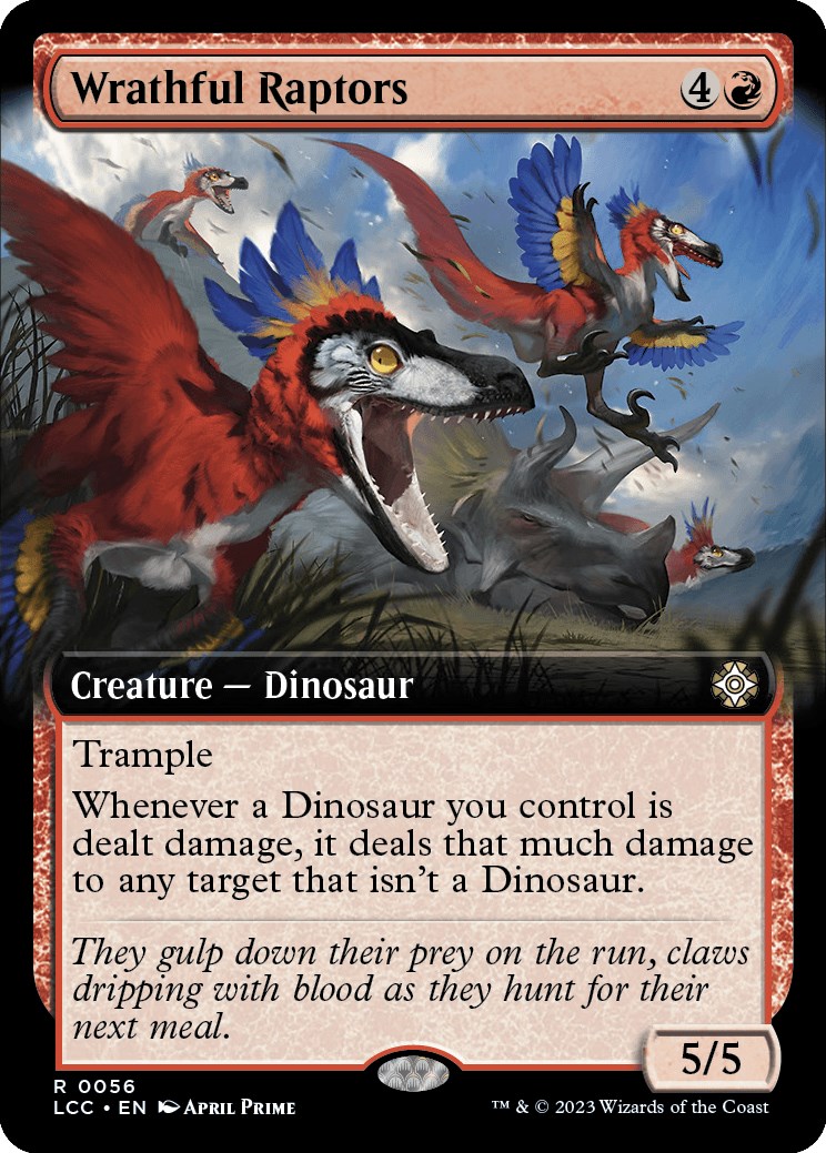 Wrathful Raptors (Extended Art) - Commander: The Lost Caverns of Ixalan ...