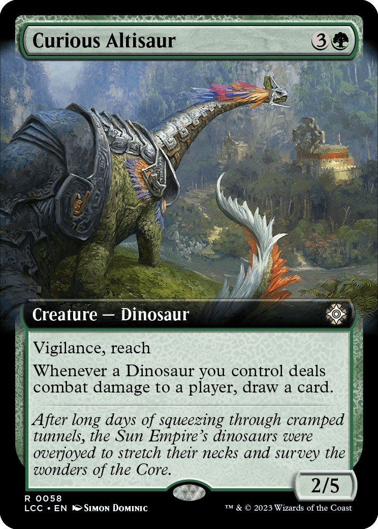 Curious Altisaur (Extended Art) - Commander: The Lost Caverns of Ixalan ...