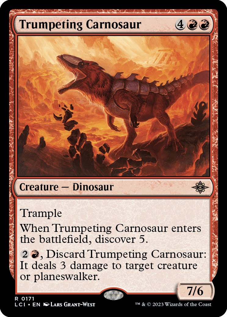 Trumpeting Carnosaur - The Lost Caverns of Ixalan - Magic: The Gathering