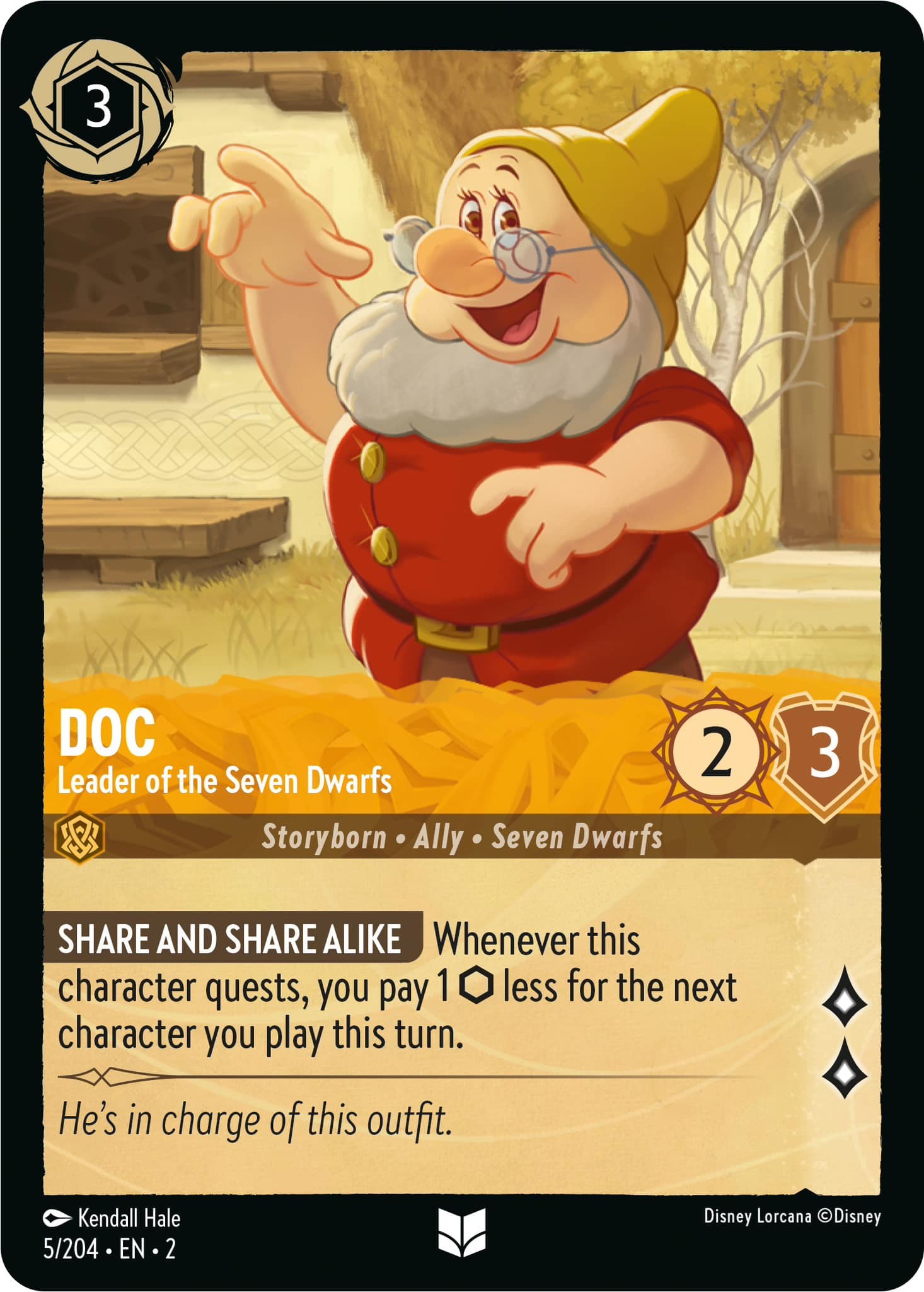 Doc - Leader of the Seven Dwarfs - Rise of the Floodborn - Disney Lorcana