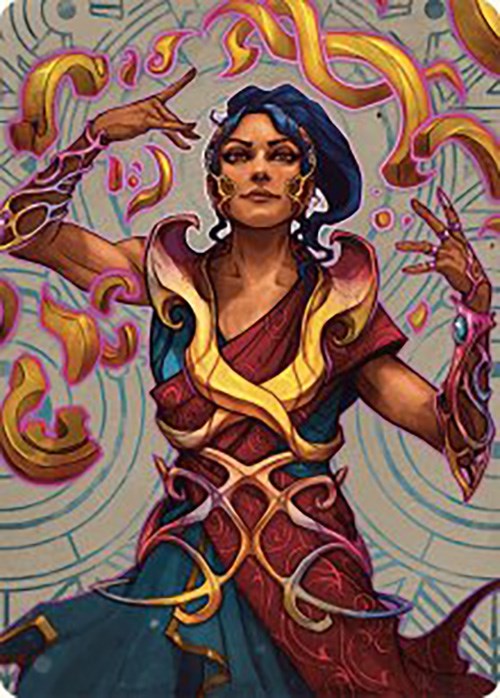 Saheeli, the Sun's Brilliance Art Card - Art Series: The Lost Caverns ...