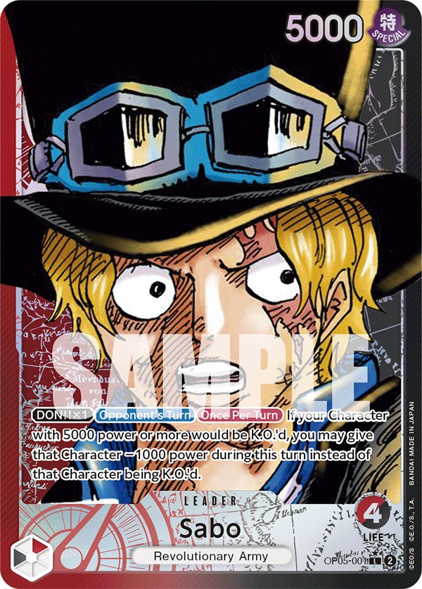 Sabo (001) (Alternate Art) - Awakening of the New Era - One Piece Card Game