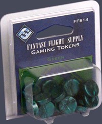 Gaming Tokens: Green - Fantasy Flight Games - Boardgames