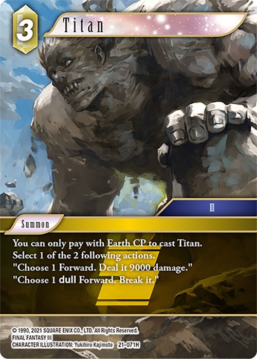 Titan - Beyond Destiny - Final Fantasy TCG