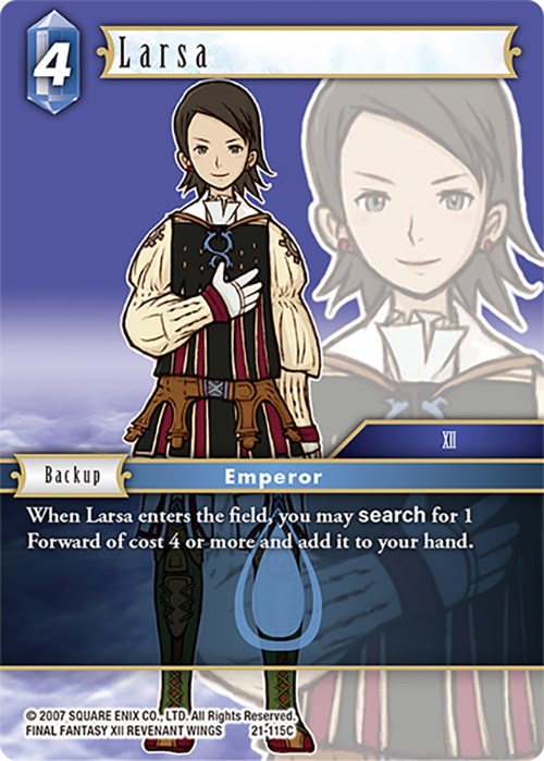Larsa - Beyond Destiny - Final Fantasy TCG