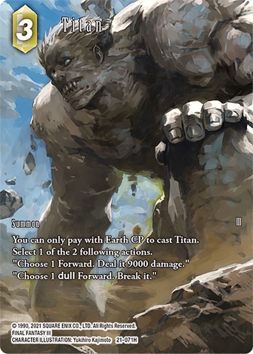 Titan (Full Art) - Beyond Destiny - Final Fantasy TCG
