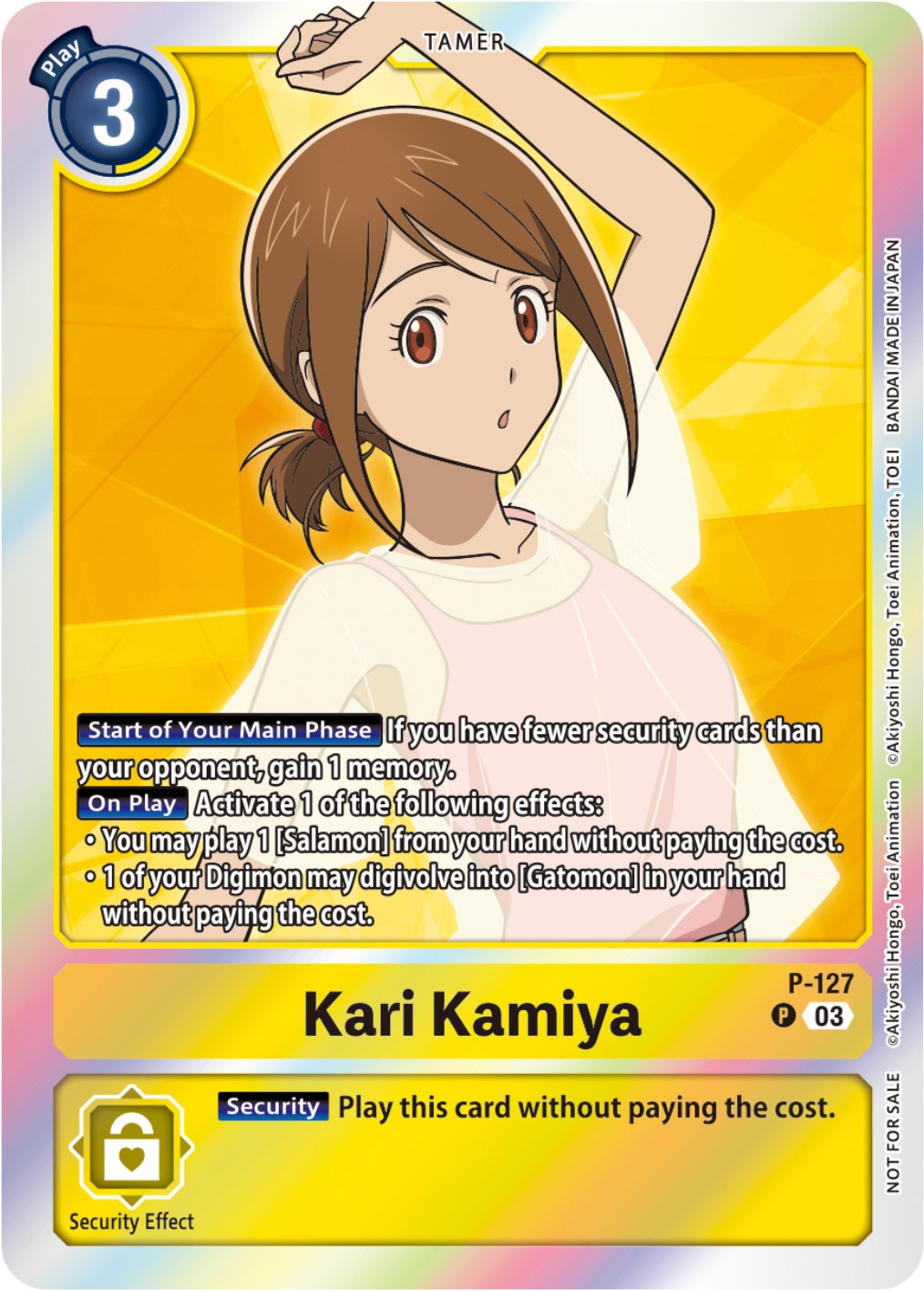 Kari Kamiya - P-127 (Tamer Party Pack -The Beginning- Ver. 2.0 ...