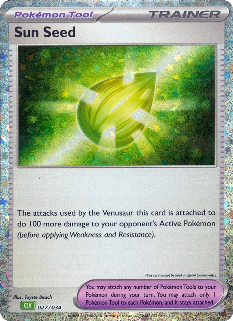 Sun Seed - Trading Card Game Classic - Pokemon