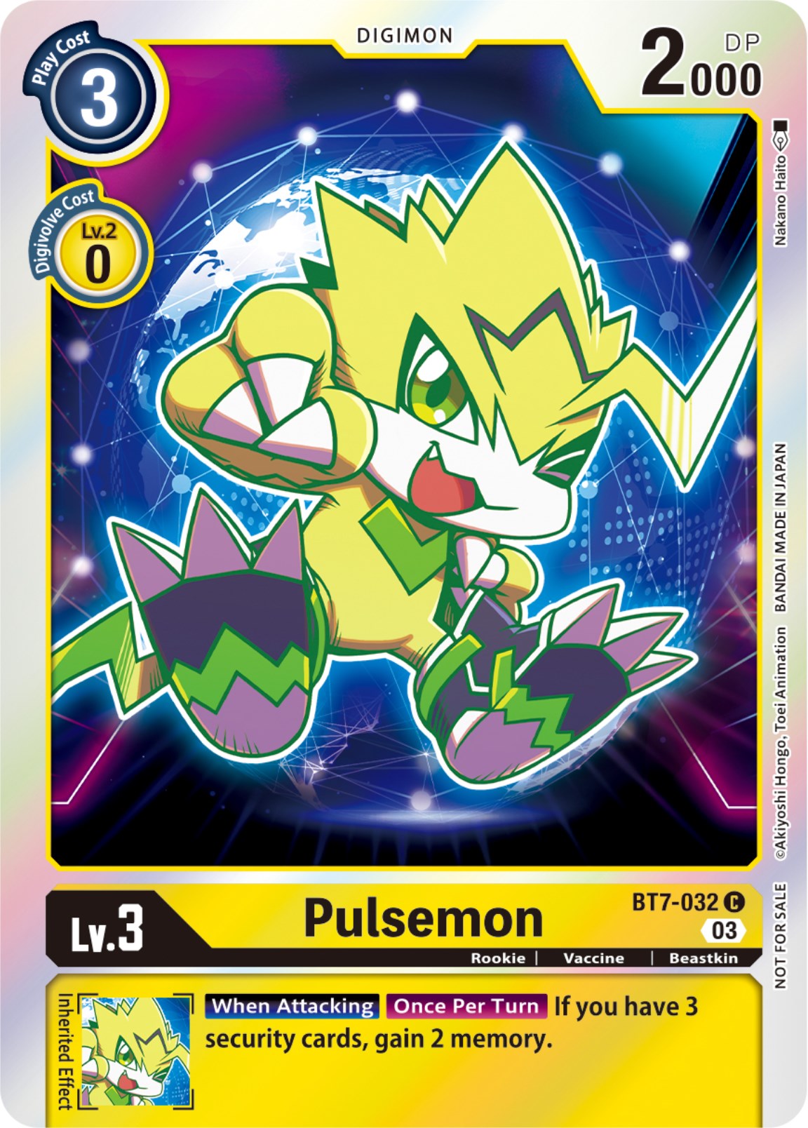 Pulsemon (Official Tournament Pack Vol.11) - Next Adventure - Digimon ...
