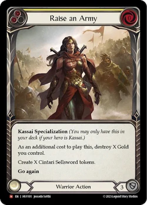 Raise an Army - Heavy Hitters - Flesh and Blood TCG