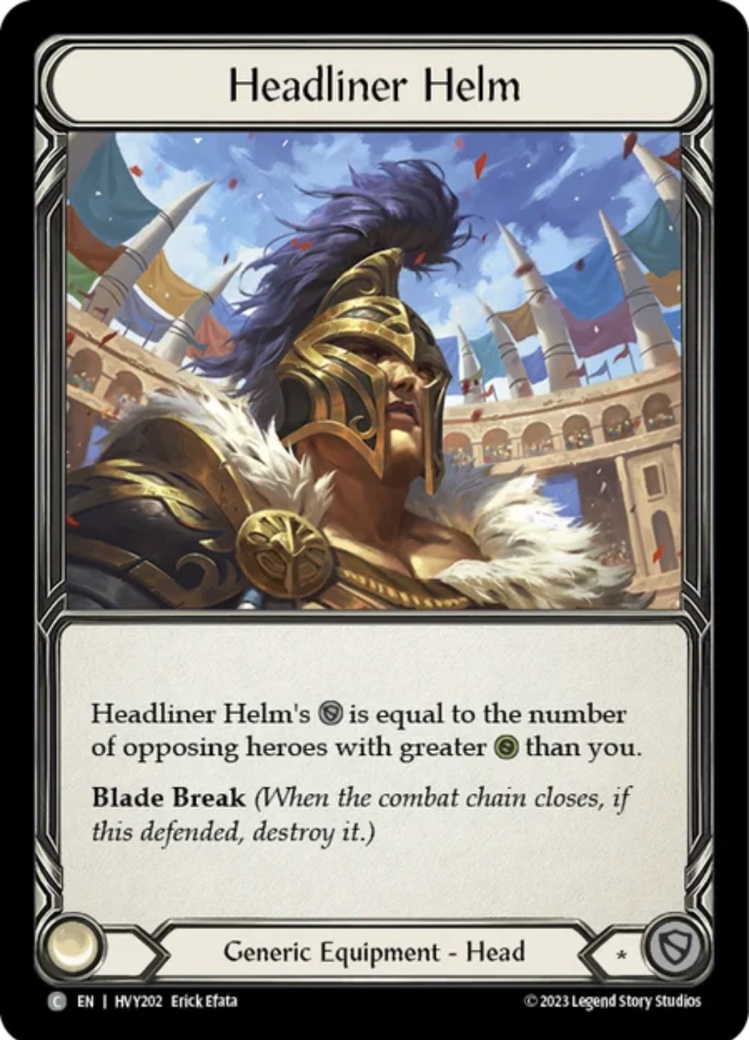 Headliner Helm - Heavy Hitters - Flesh and Blood TCG