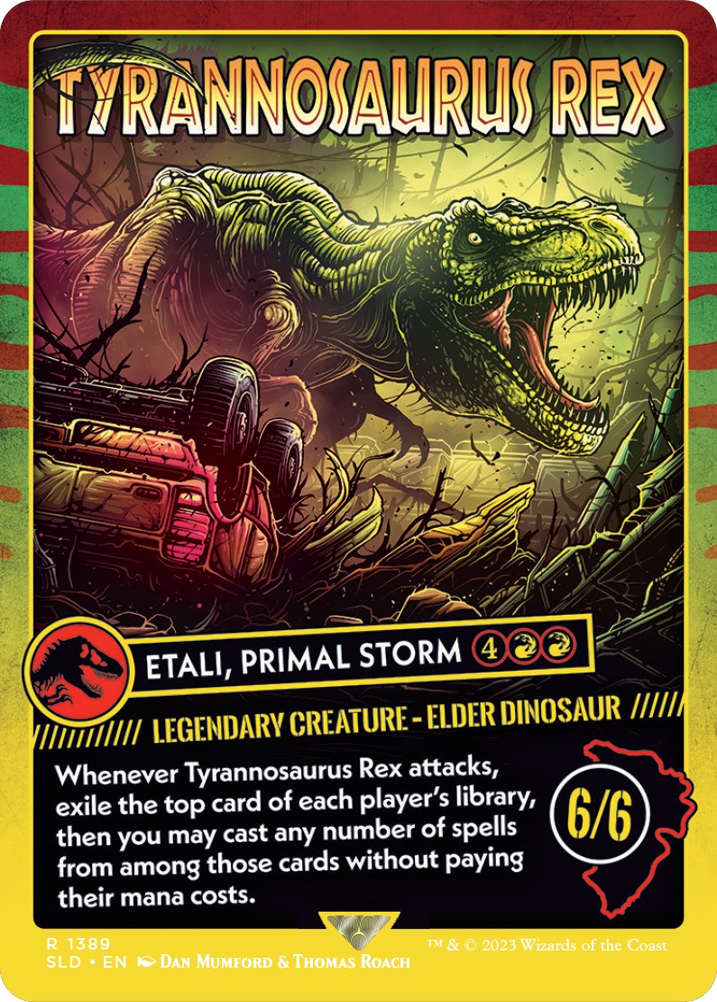 Tyrannosaurus Rex - Etali, Primal Storm - Secret Lair Drop Series ...