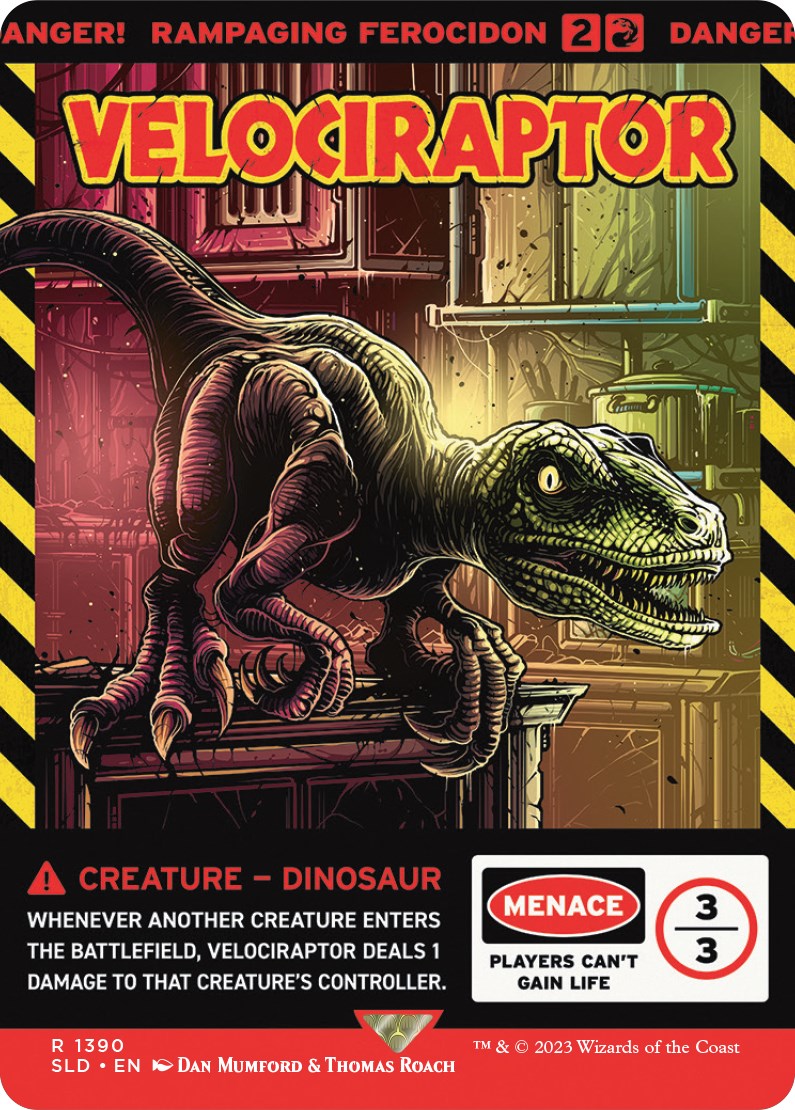 Velociraptor - Rampaging Ferocidon - Secret Lair Drop Series - Magic ...