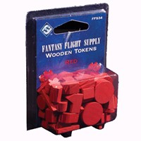 Wooden Gaming Tokens: Red - Fantasy Flight Games - Boardgames