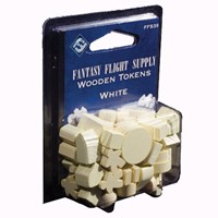 Wooden Gaming Tokens: White - Fantasy Flight Games - Boardgames