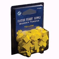 Wooden Gaming Tokens: Yellow - Fantasy Flight Games - Boardgames