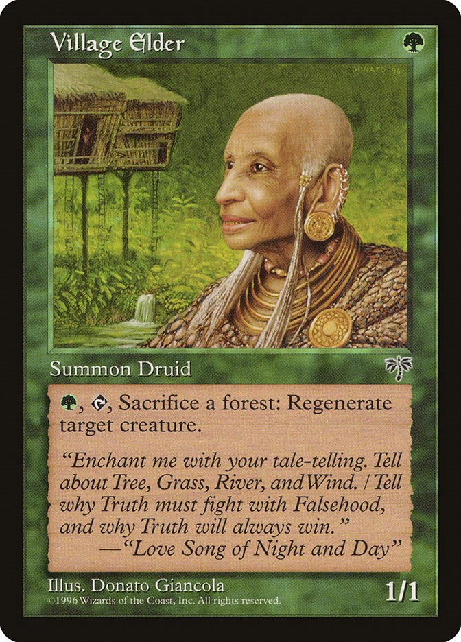 Village Elder - Mirage - Magic: The Gathering