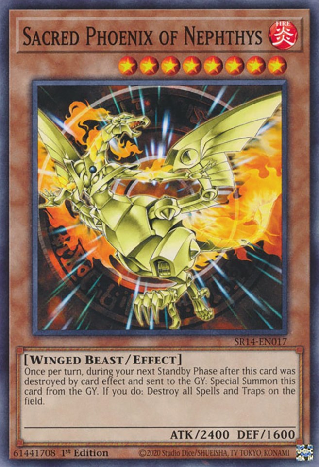 Sacred Phoenix of Nephthys - Structure Deck: Fire Kings - YuGiOh