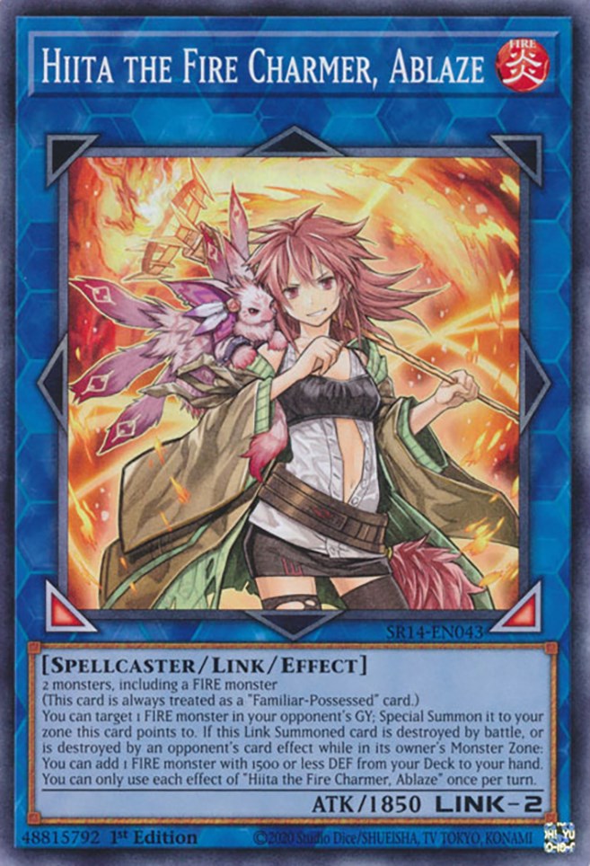 Hiita the Fire Charmer, Ablaze - Structure Deck: Fire Kings - YuGiOh