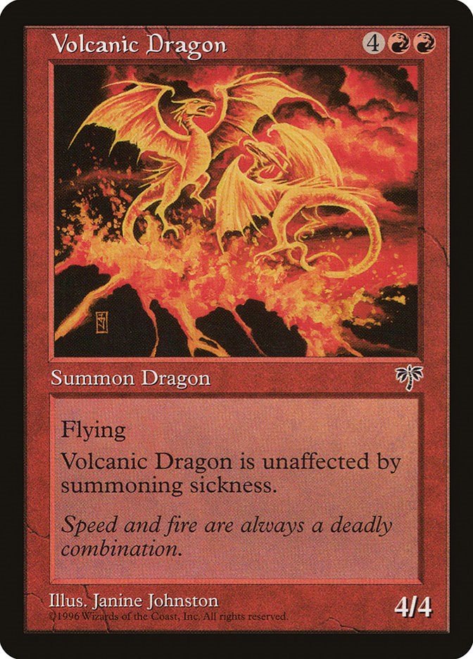 Volcanic Dragon - Mirage - Magic: The Gathering