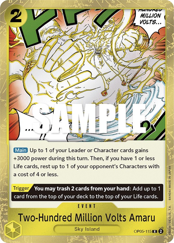 Two-Hundred Million Volts Amaru - Awakening of the New Era - One Piece Card Game